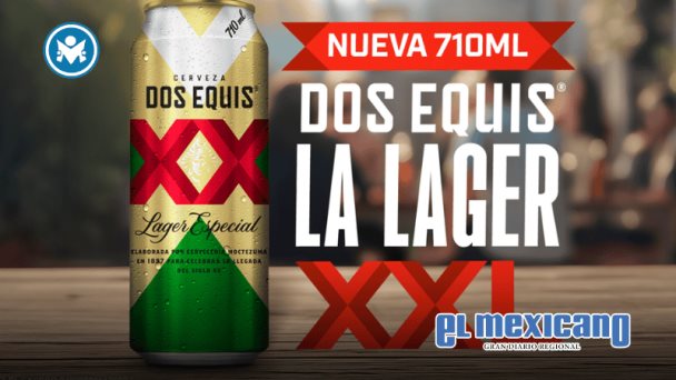 Dos Equis lanza latón de 710 ml para compartir con amigos